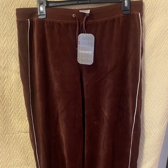 NOBO | Pants & Jumpsuits | Nobo Mens Dark Brown Joggers With White Trim ...
